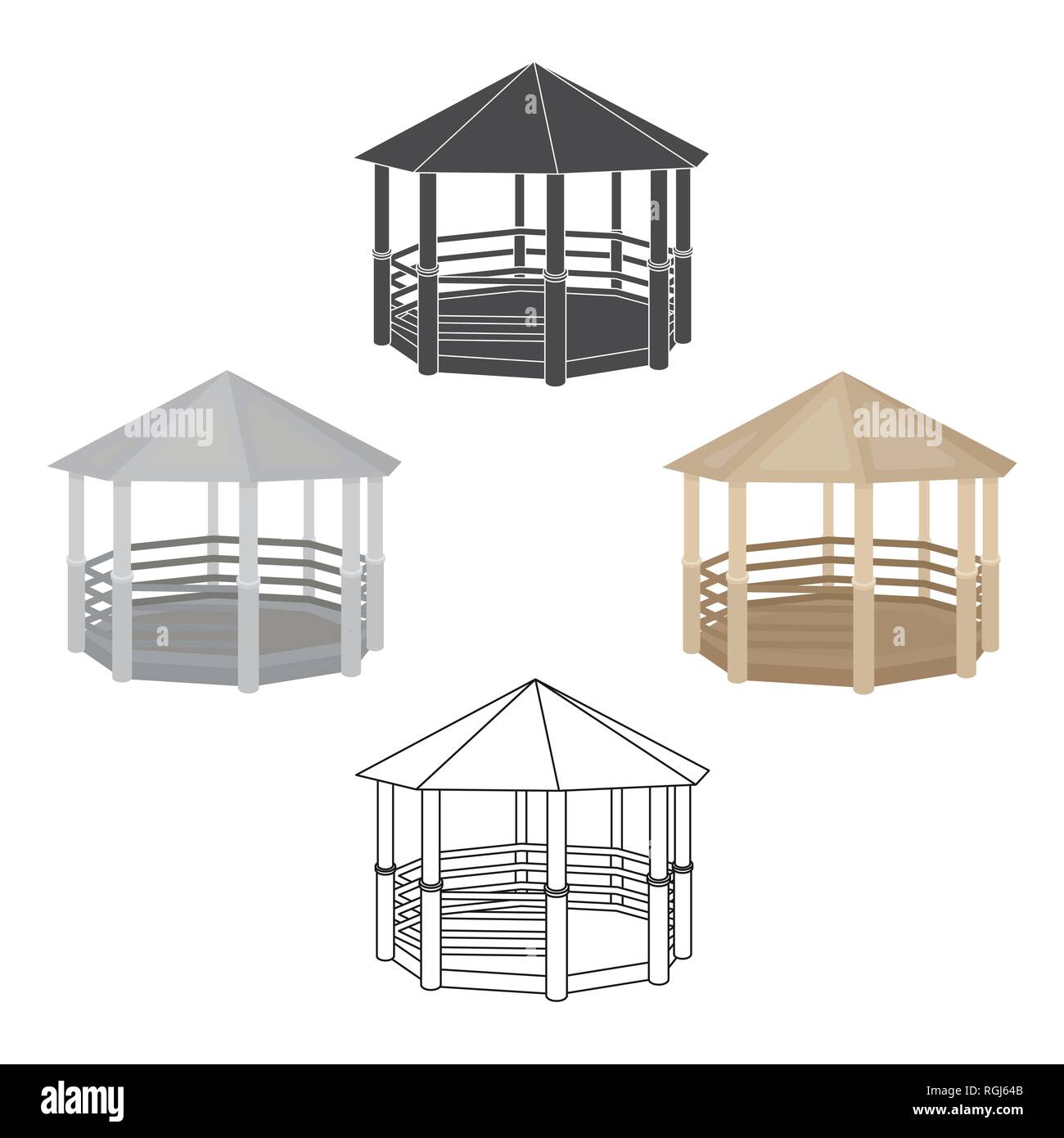 Pergola symbol Stock-Vektorgrafiken kaufen - Alamy