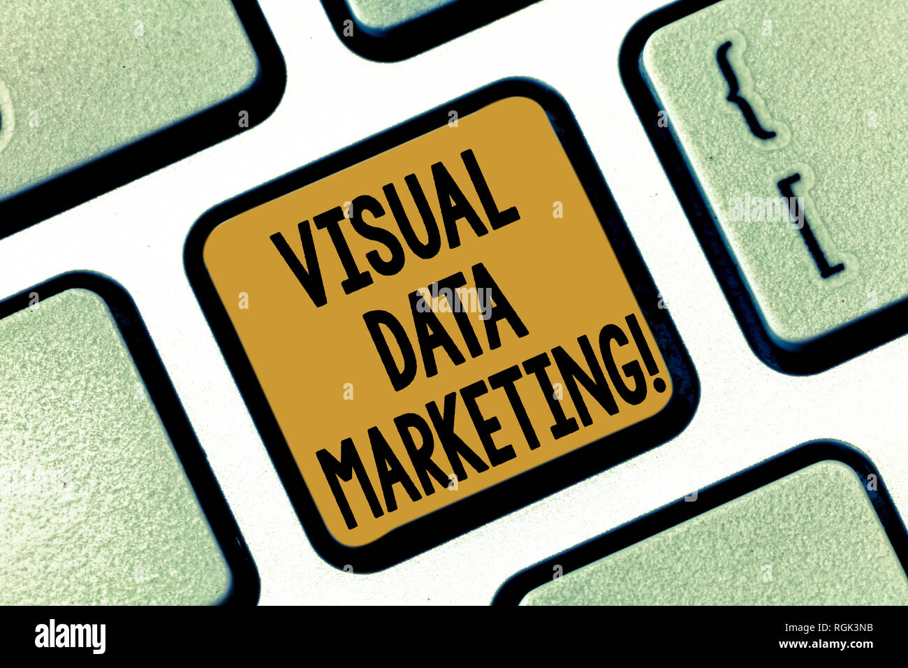 Text Zeichen zeigt Visual Data Marketing. Konzeptionelle Foto verwenden ...