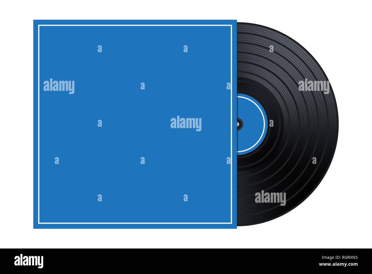 Musik Label Audio Vinyl in der Box/Abdeckung Mockup/Vorlage Abbildung ...