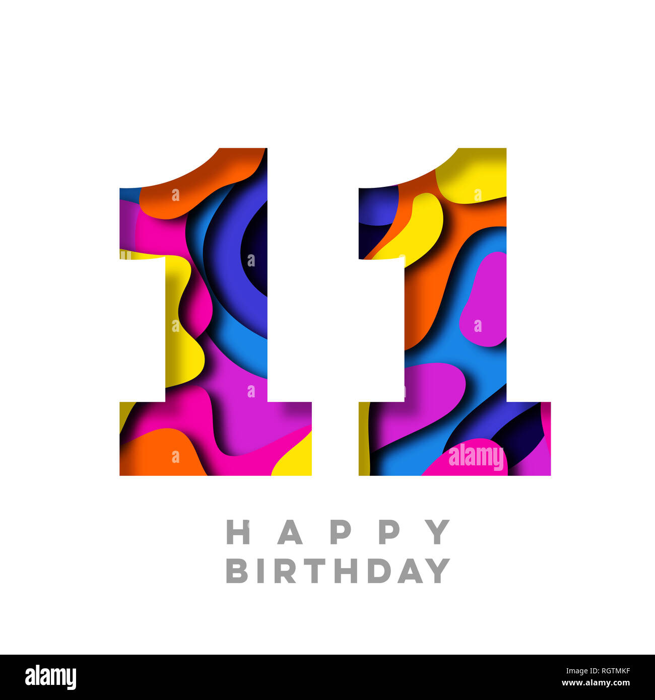 Happy birthday 11th birthday -Fotos und -Bildmaterial in hoher ...