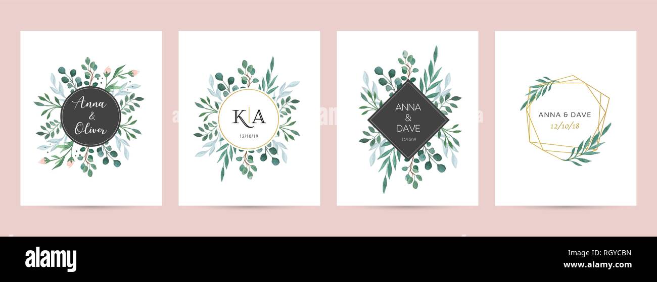 Hochzeit Logos, Hand gezeichnet Elegante, zarte Monogramm Sammlung ...