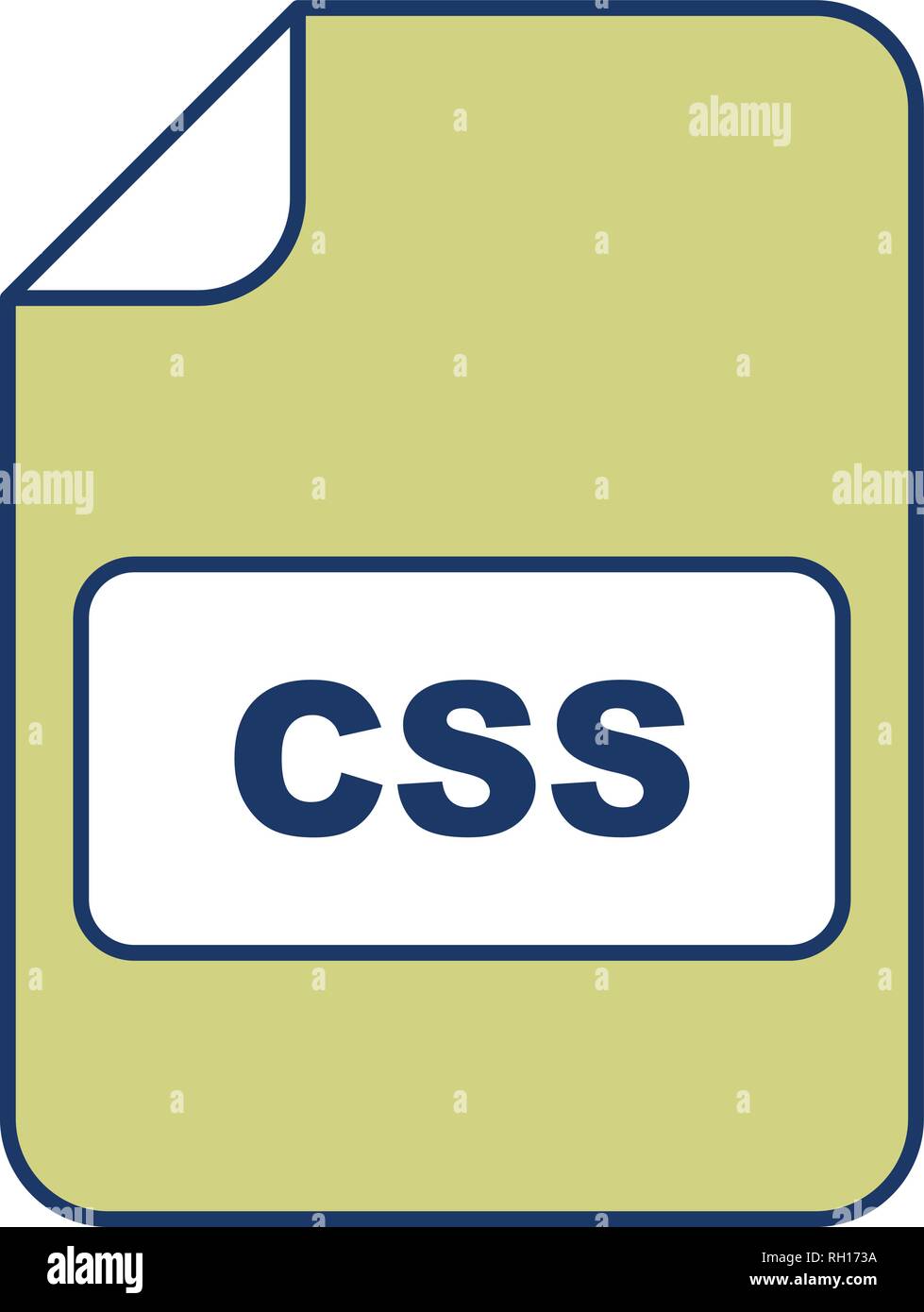 CSS-Vektor Icon Zeichen Symbol Vektor Illustration für den privaten und ...