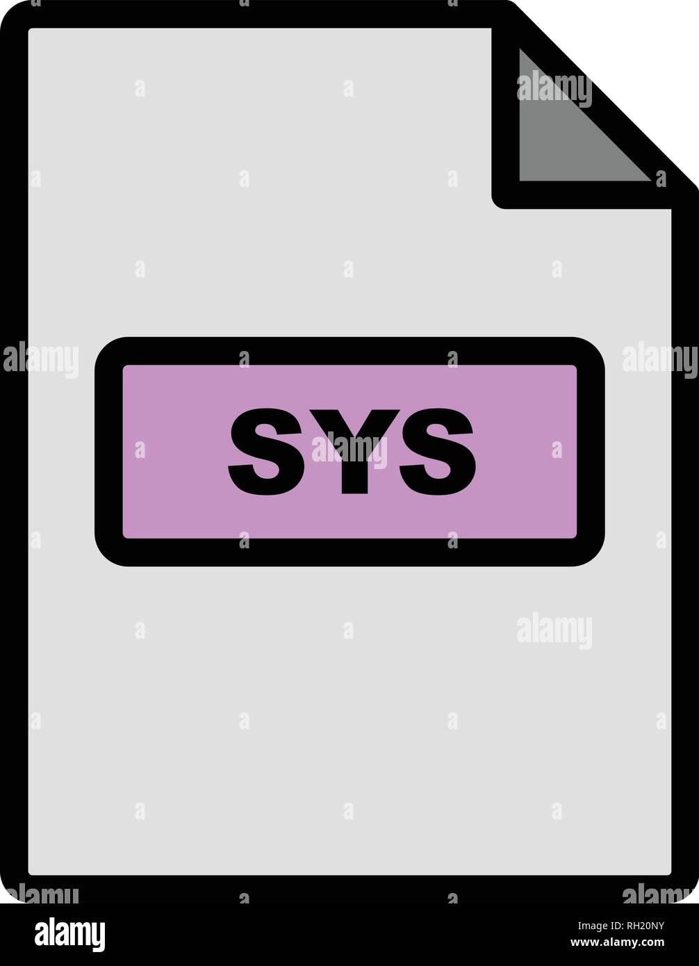 SYS Vektor Icon Zeichen Symbol Vektor Illustration für den privaten und ...