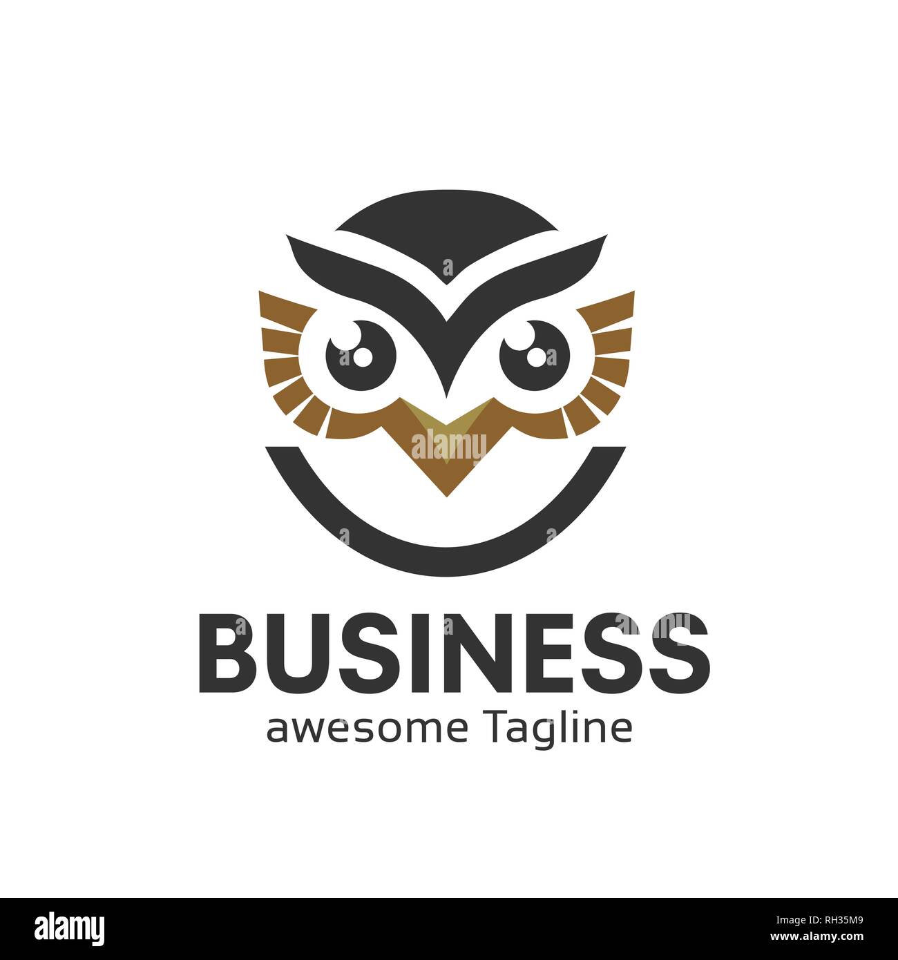 Eule logo Vektor in modernen und farbenfrohen Logo Design, Owl Symbol ...