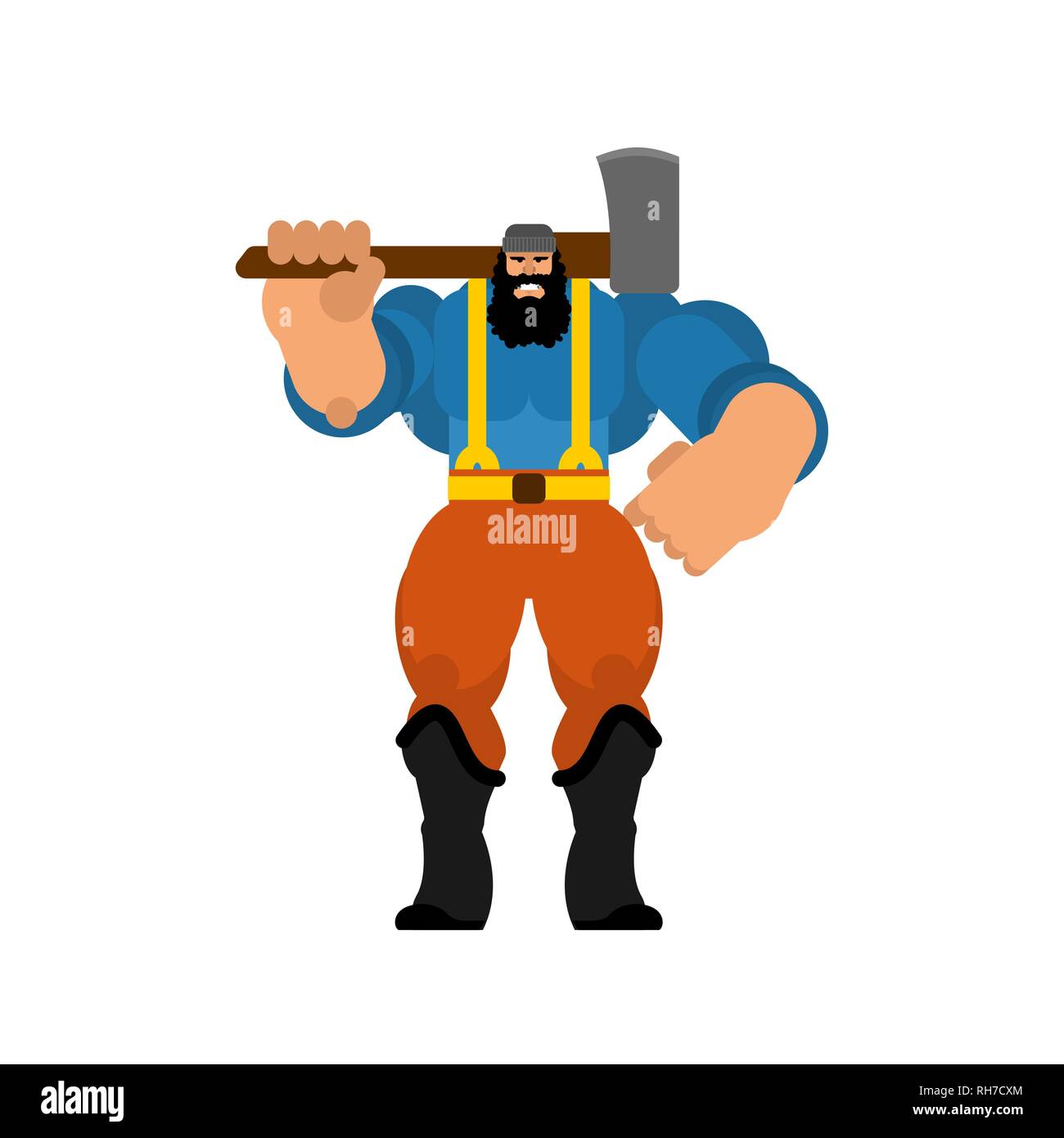 Cartoon lumberjack Stock-Vektorgrafiken kaufen - Alamy