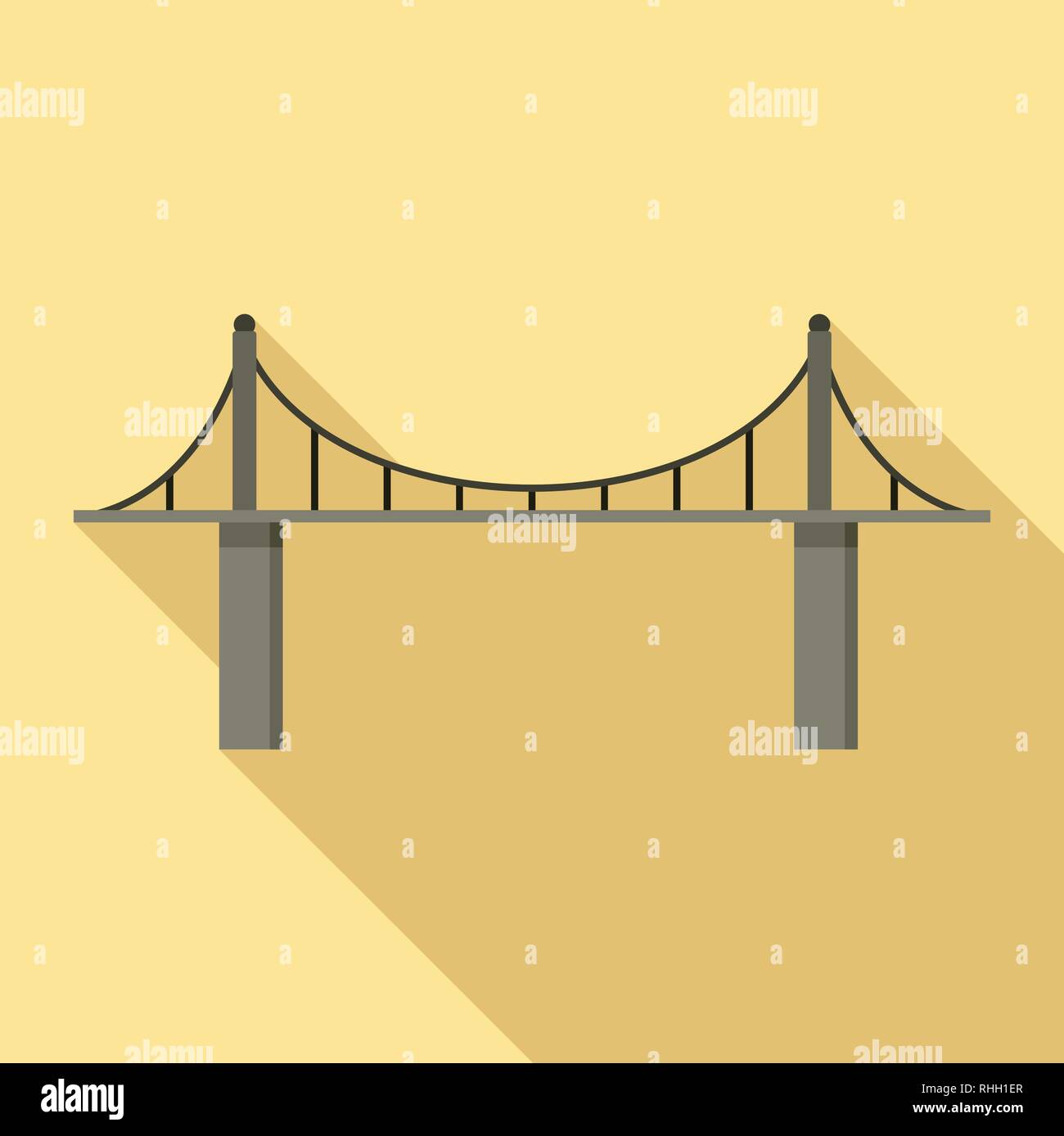 Park Bridge Symbol. Flache Darstellung der Park Bridge vektor Symbol ...