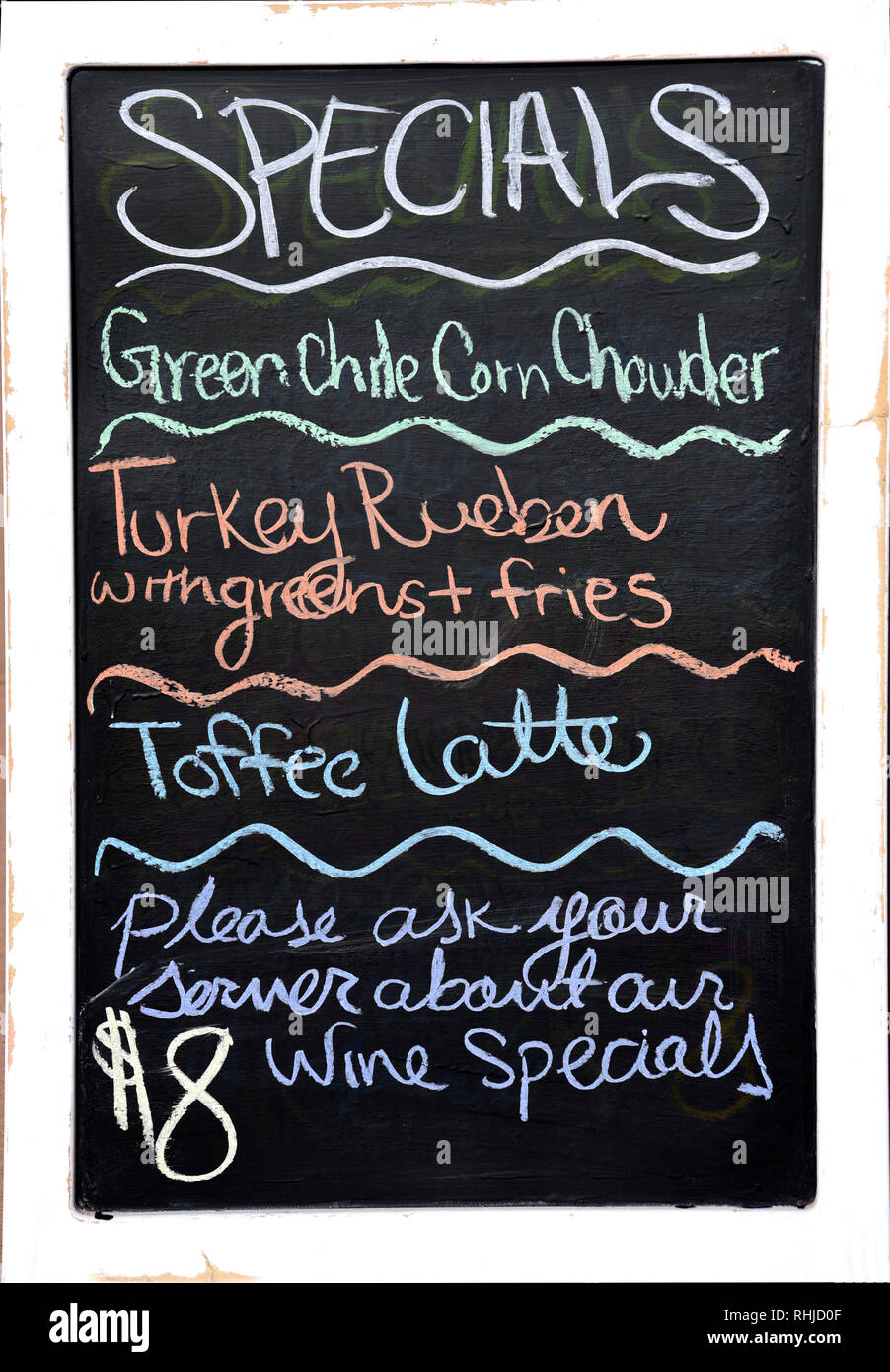 Restaurant menu ^chalkboard -Fotos und -Bildmaterial in hoher Auflösung ...