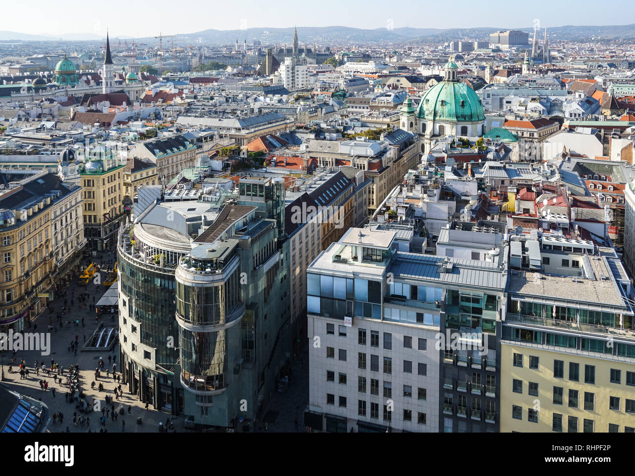 Blick auf die altstadt mit stephansdom st stephens kathedrale -Fotos ...
