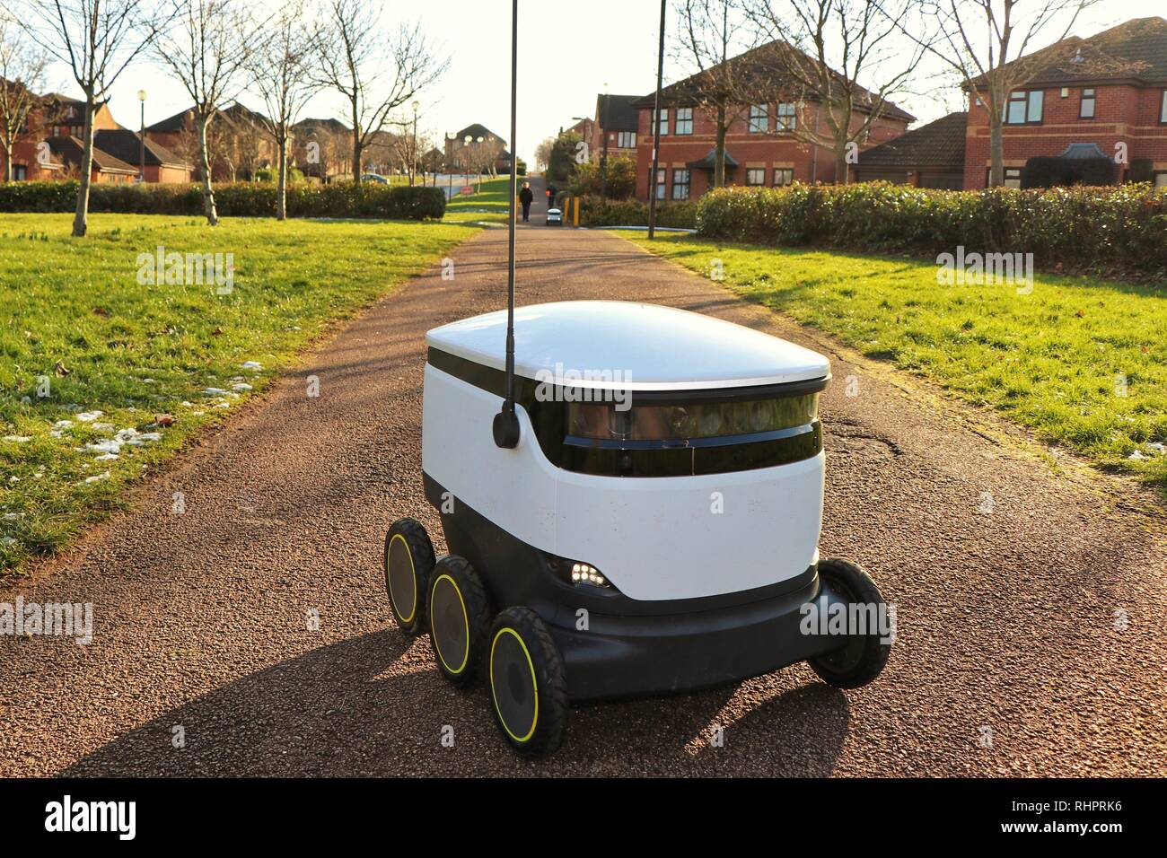 Fußgänger gehen Sie über Ihren Alltag als Starship autonomen ...