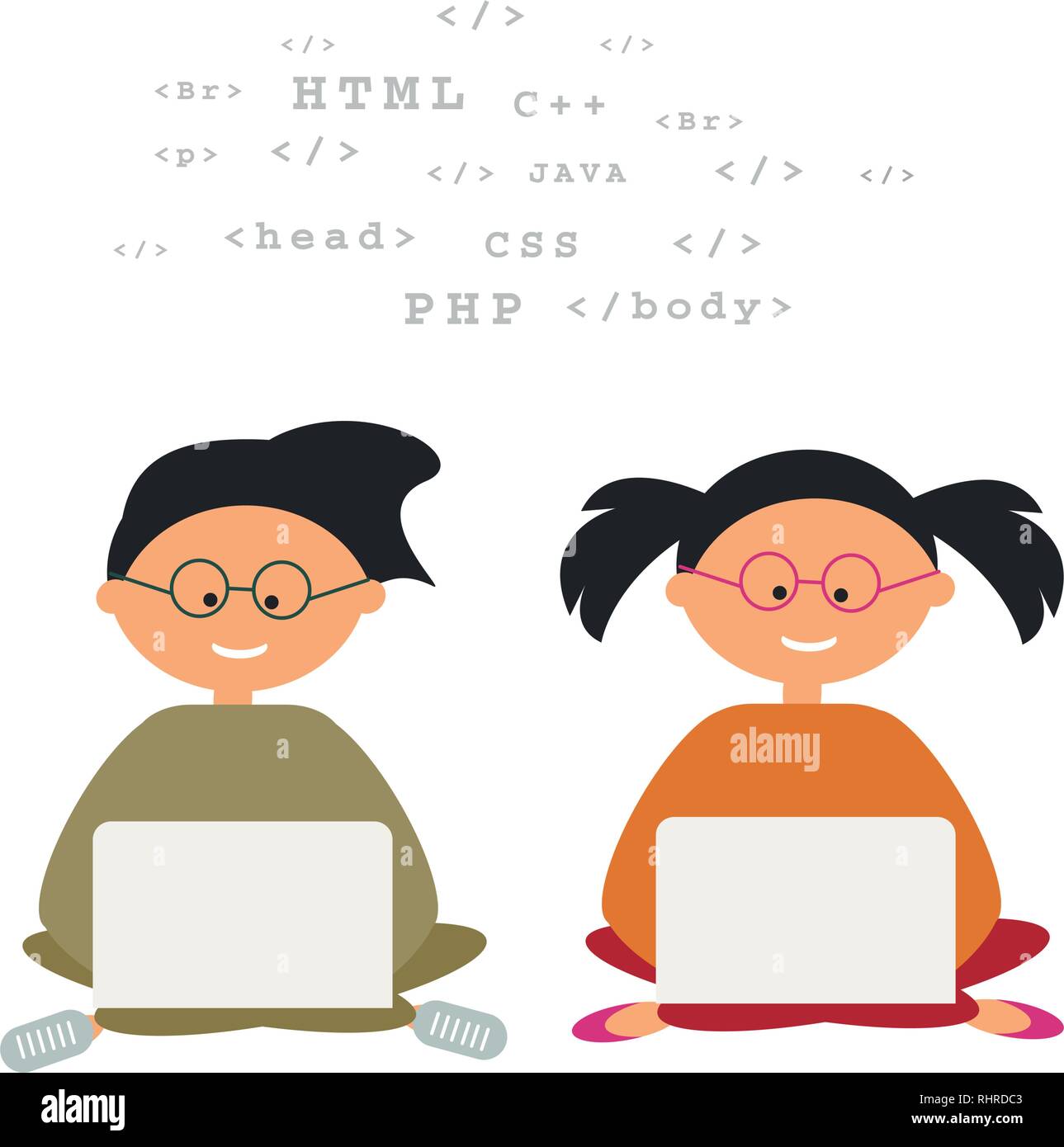 Kinder java Stock-Vektorgrafiken kaufen - Alamy