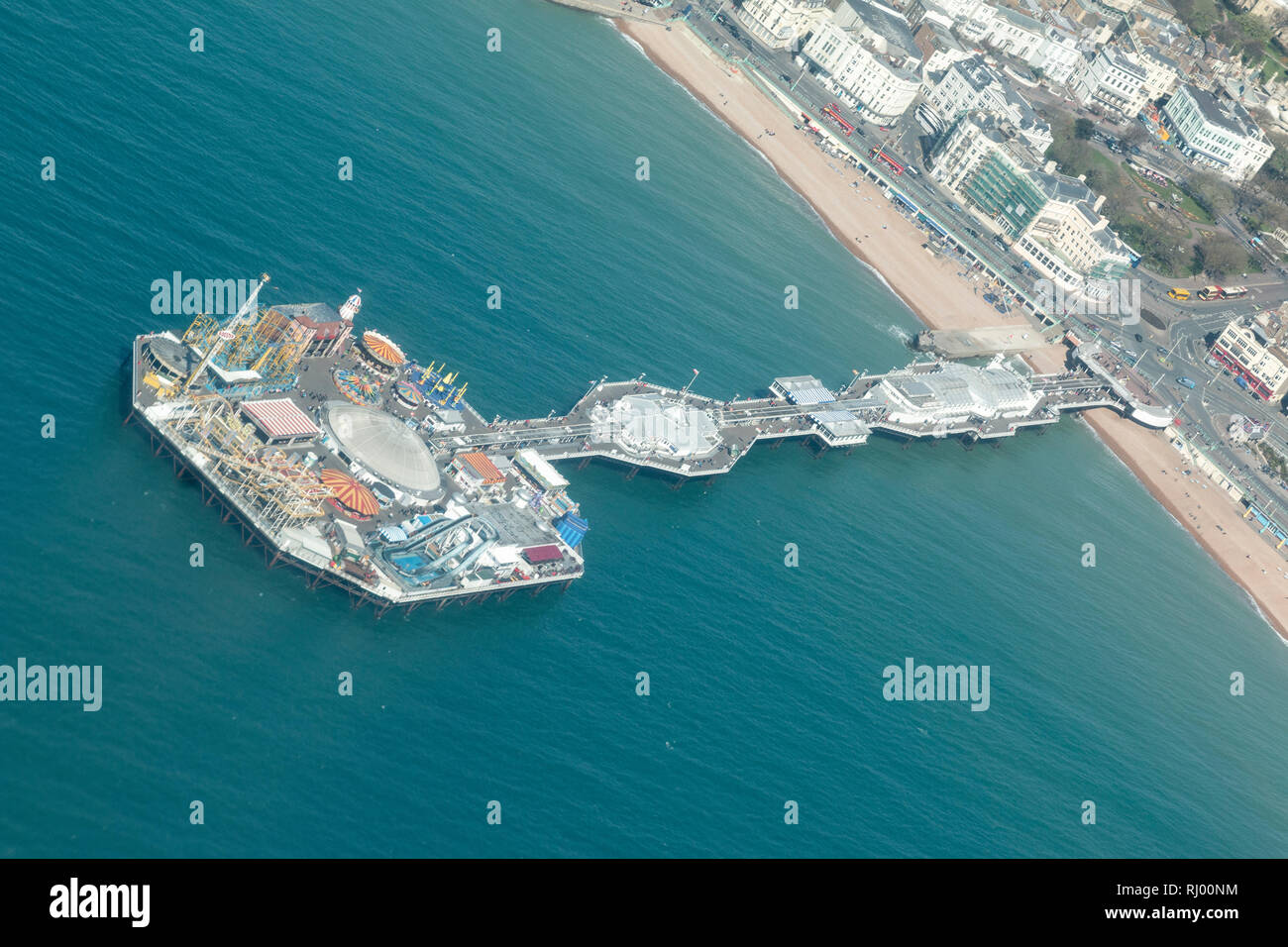 Pier Brighton Beach Aerial Stockfotos & Pier Brighton Beach Aerial ...
