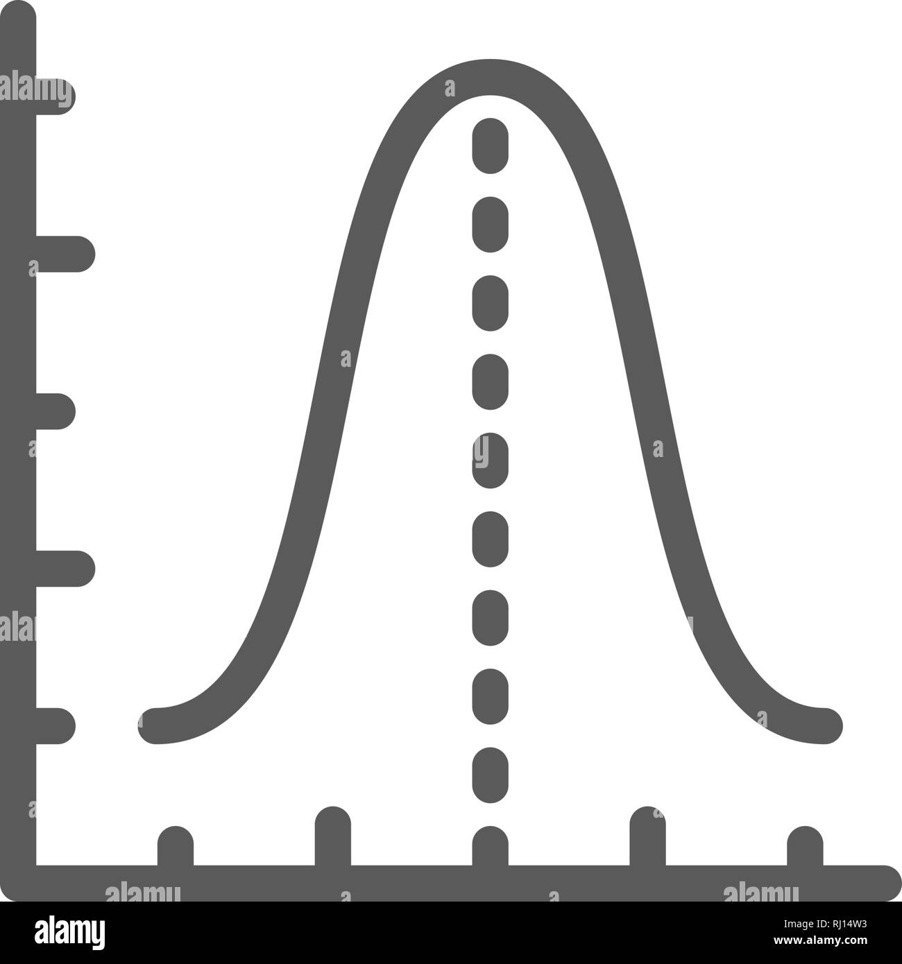 Gauss Histogramm-funktion graph, Parabel Symbol Leitung Stock ...