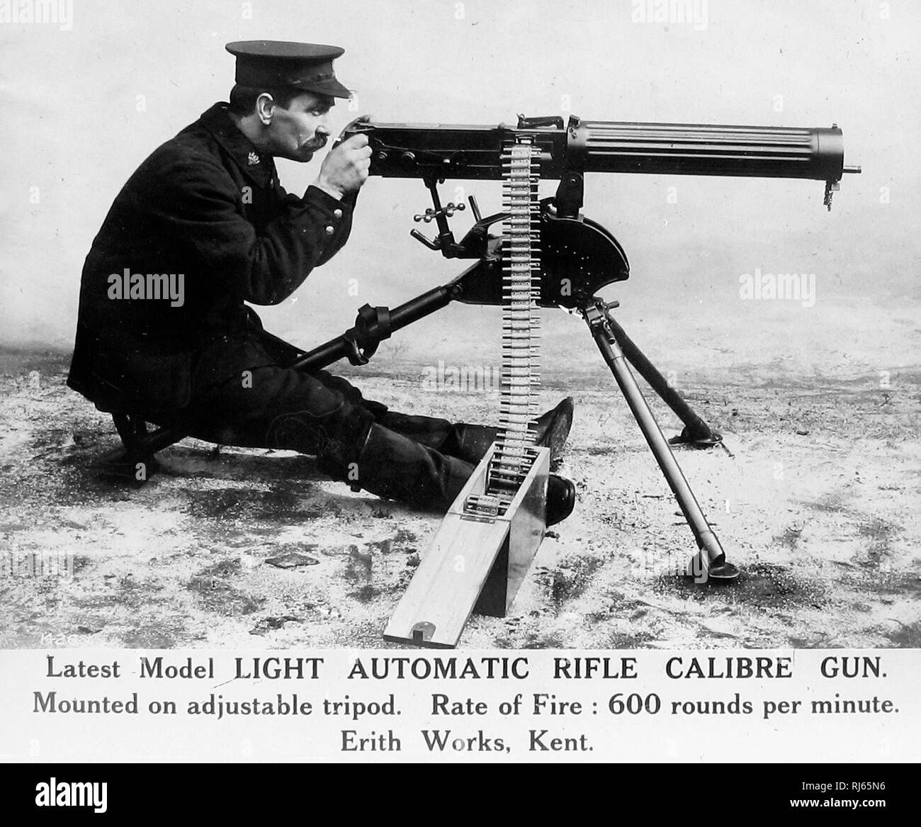 Licht Automatic Rifle Kaliber Pistole während WW 1 Stockfotografie - Alamy