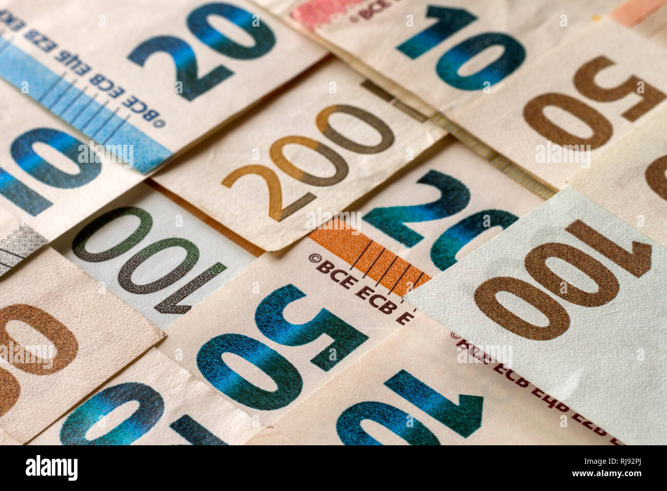 Geld und Finanzen Konzept. Farbenfrohe abstrakte Fläche, Hintergrund ...