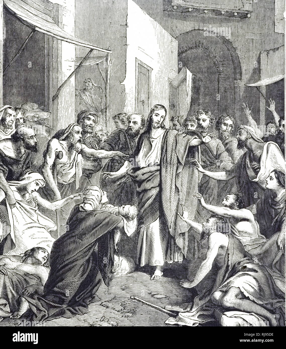 Christ healing sick -Fotos und -Bildmaterial in hoher Auflösung – Alamy