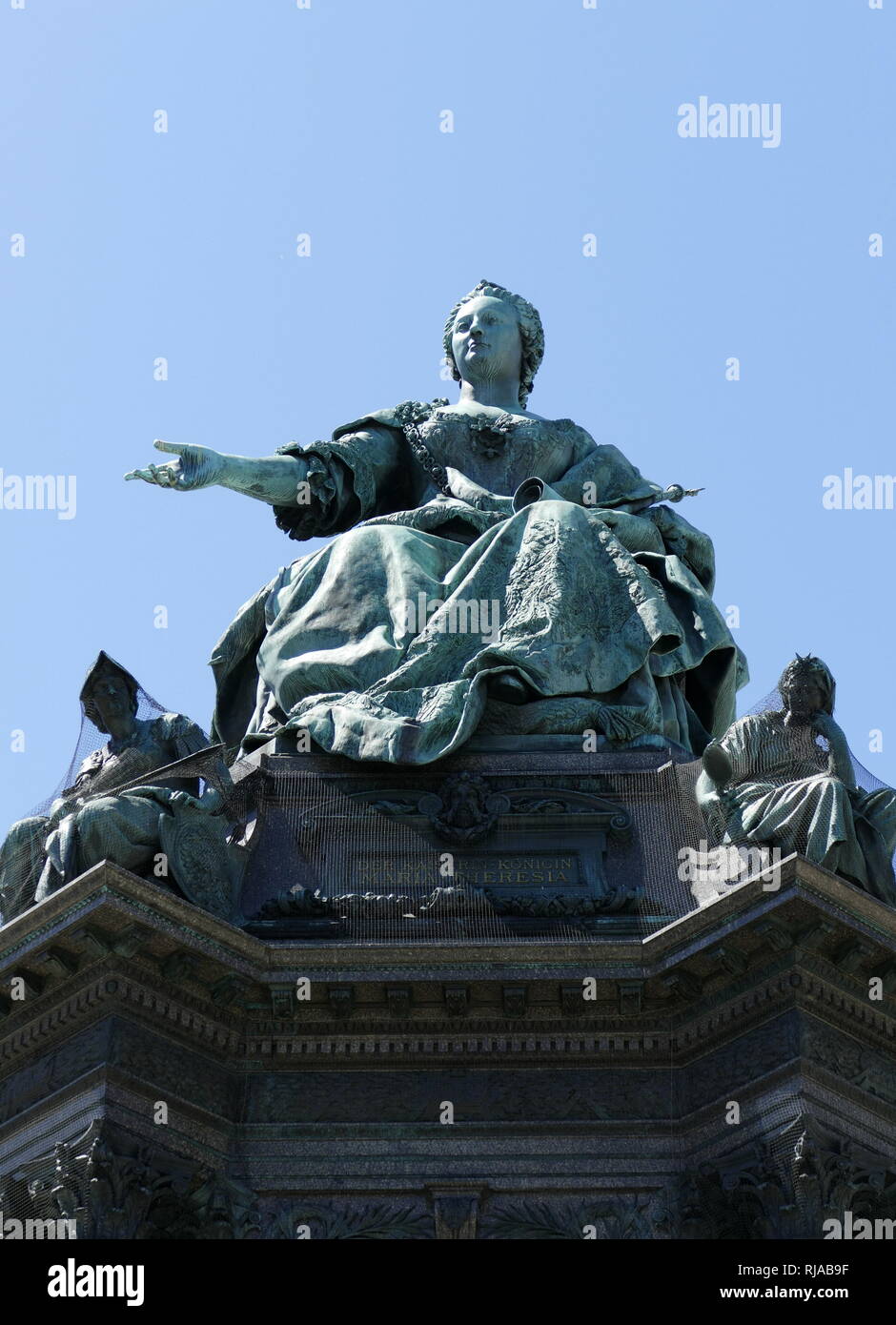 Statue in Maria-Theresien-Platz, Wien, Österreich. Maria Theresia (1717 ...