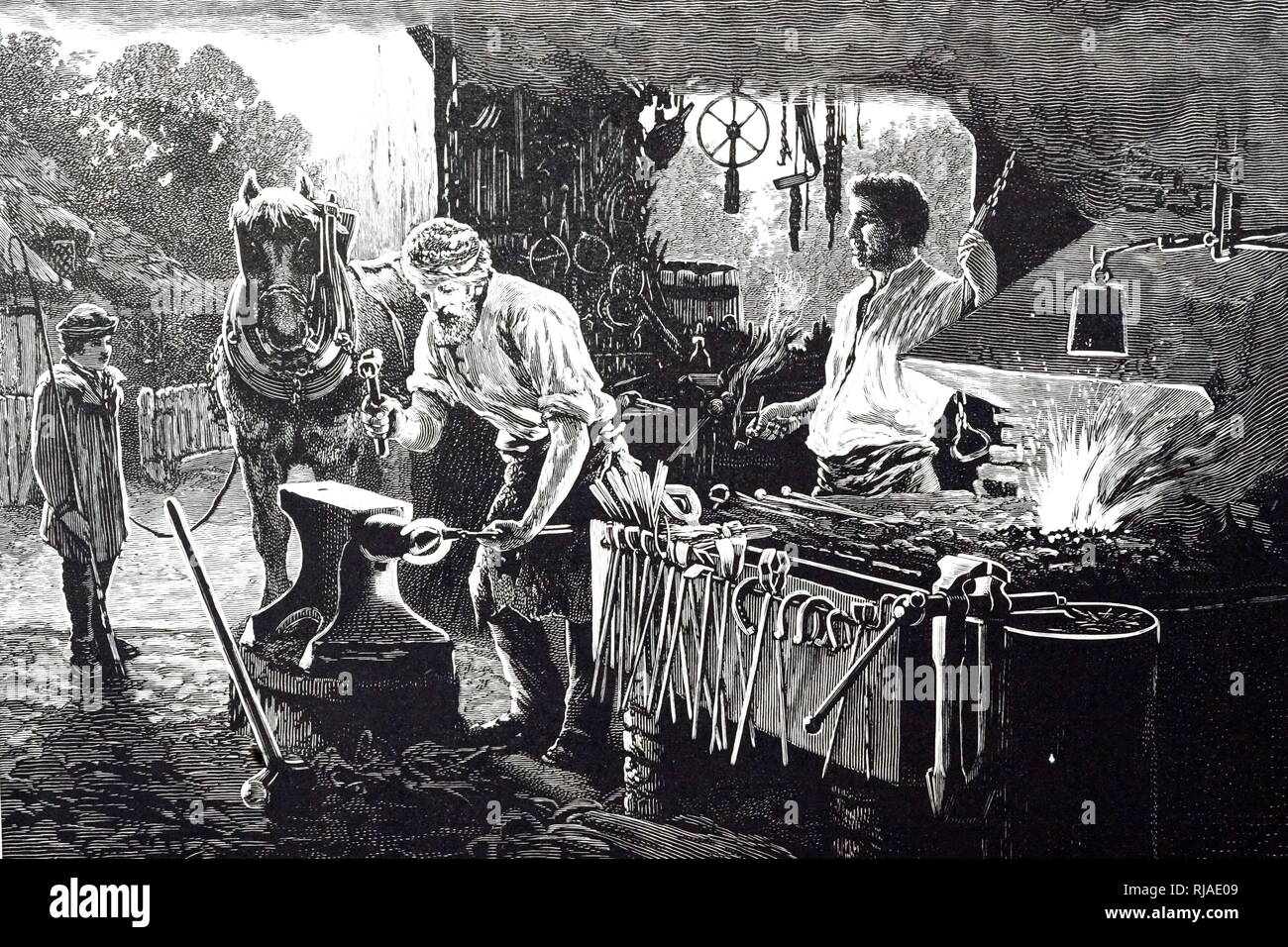 Schmied illustration -Fotos und -Bildmaterial in hoher Auflösung – Alamy