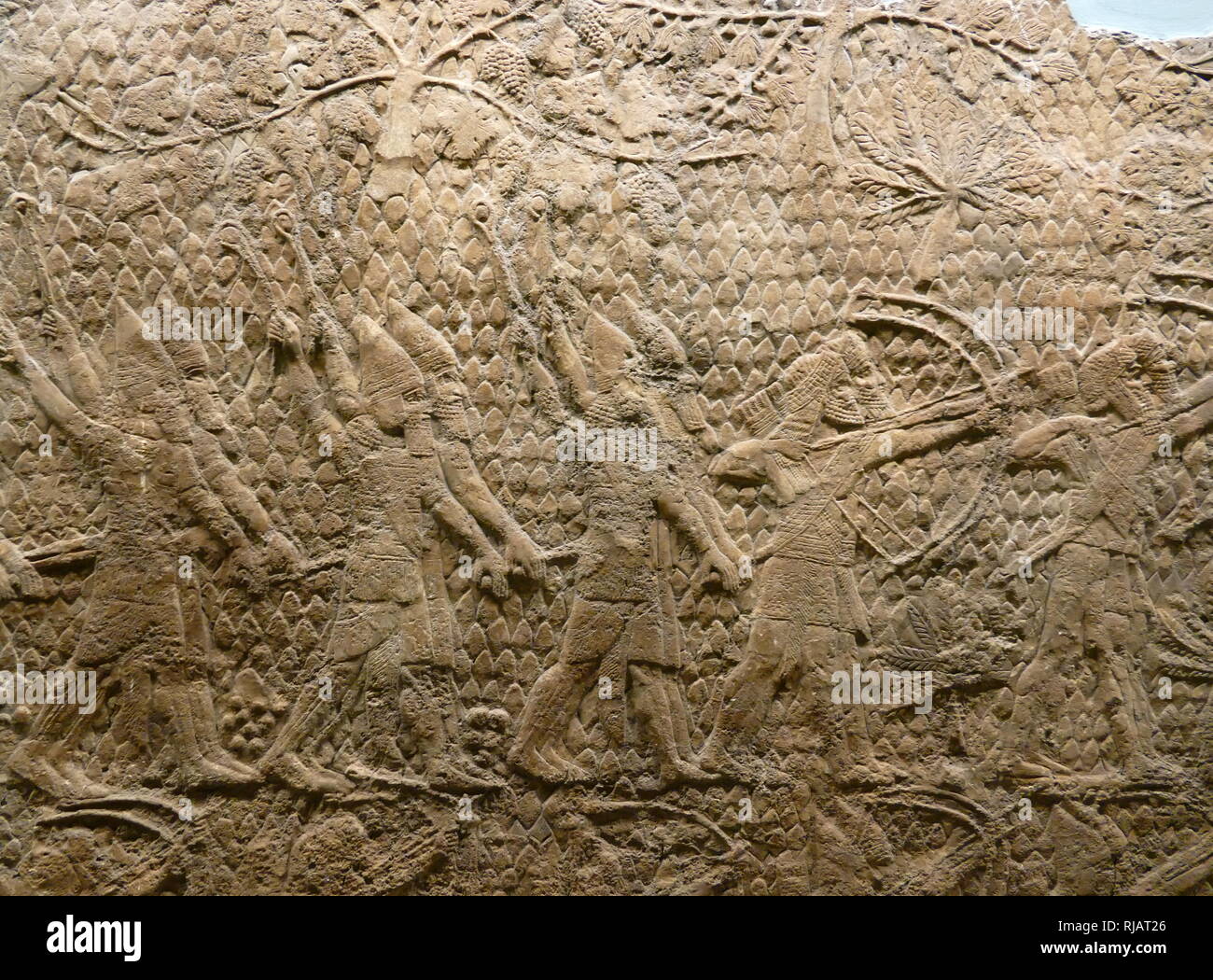 Assyrian Relief Ancient Battle Stockfotos und -bilder Kaufen - Alamy