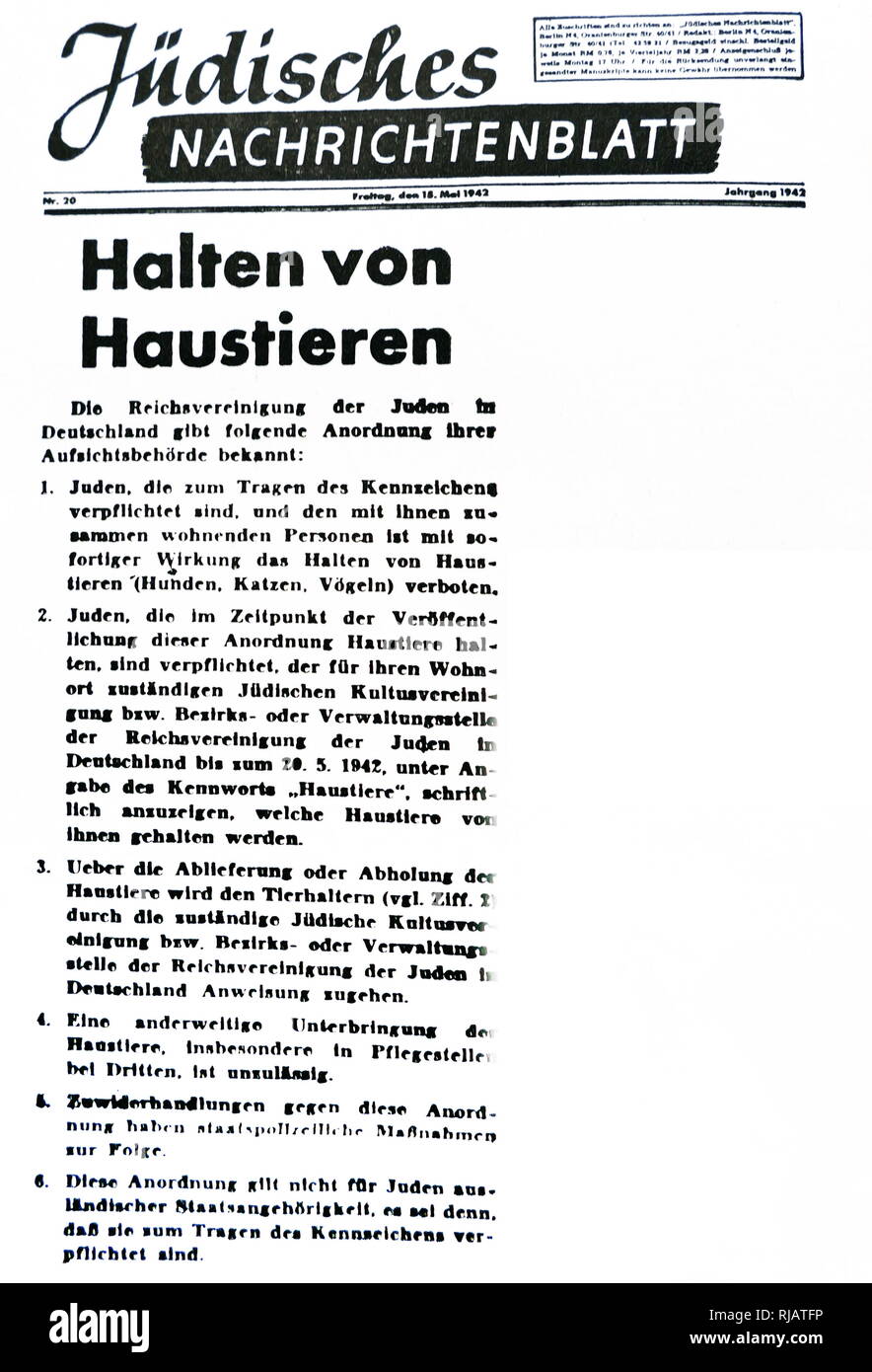 Juden verboten -Fotos und -Bildmaterial in hoher Auflösung – Alamy