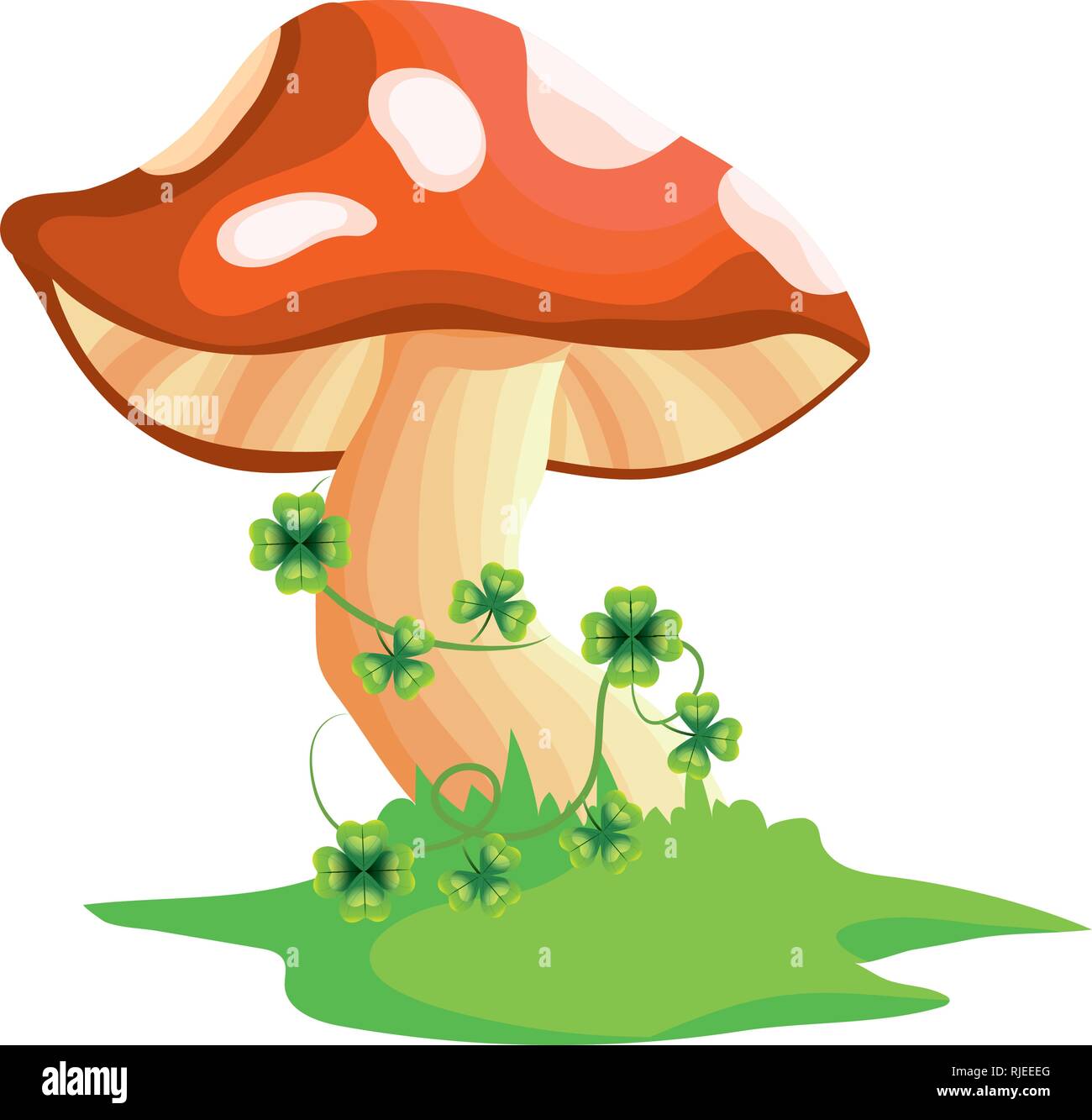 Mushroom Cartoon Stockfotos und -bilder Kaufen - Alamy