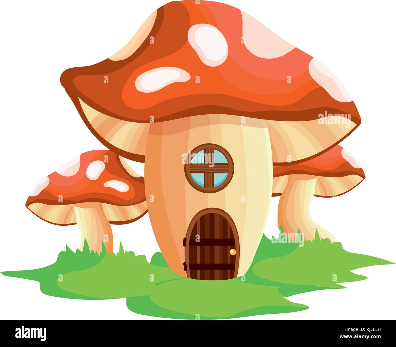 Mushroom Cartoon Stockfotos und -bilder Kaufen - Alamy