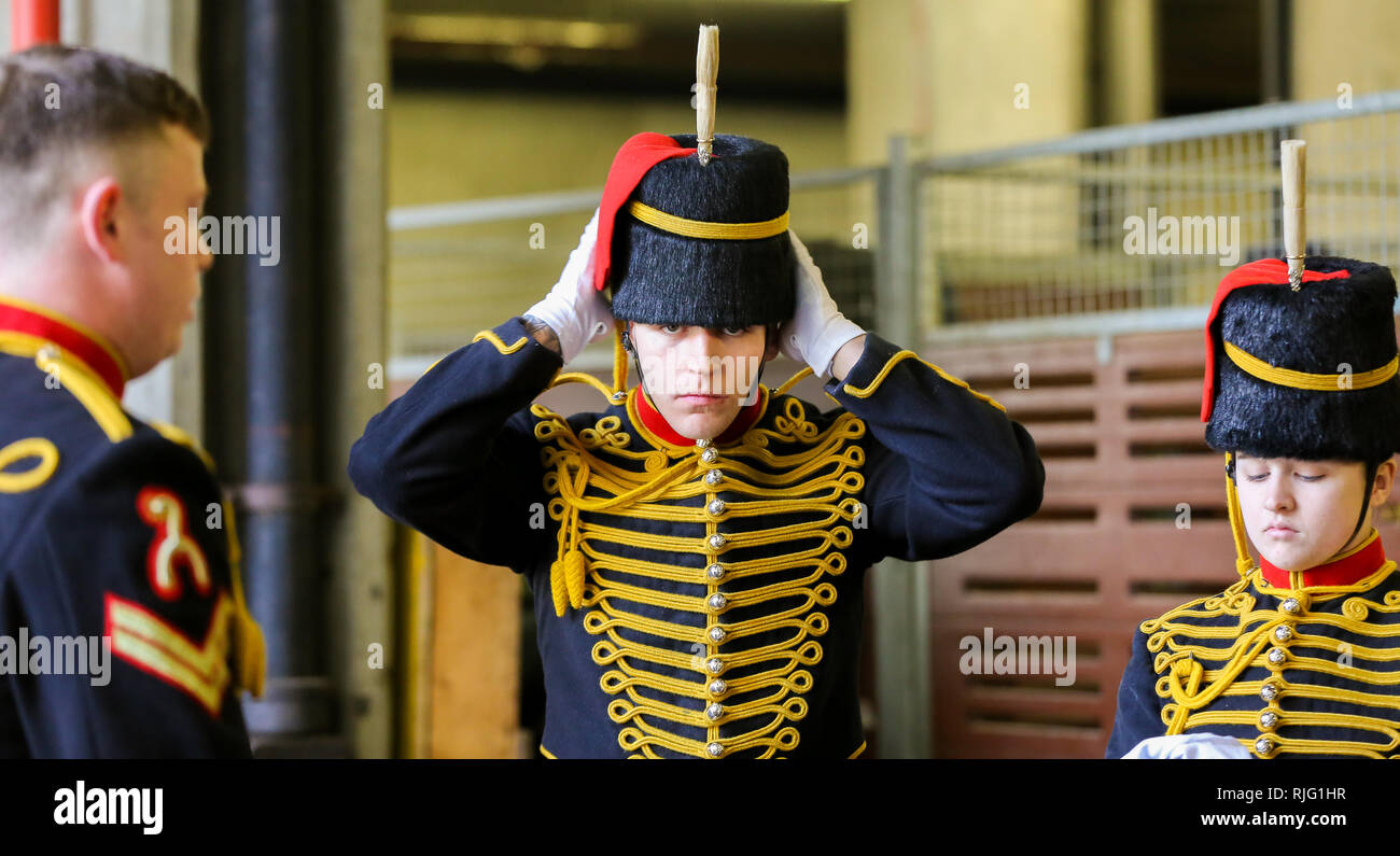 Wellington Barracks. London, Großbritannien, 6. Februar 2019 ...