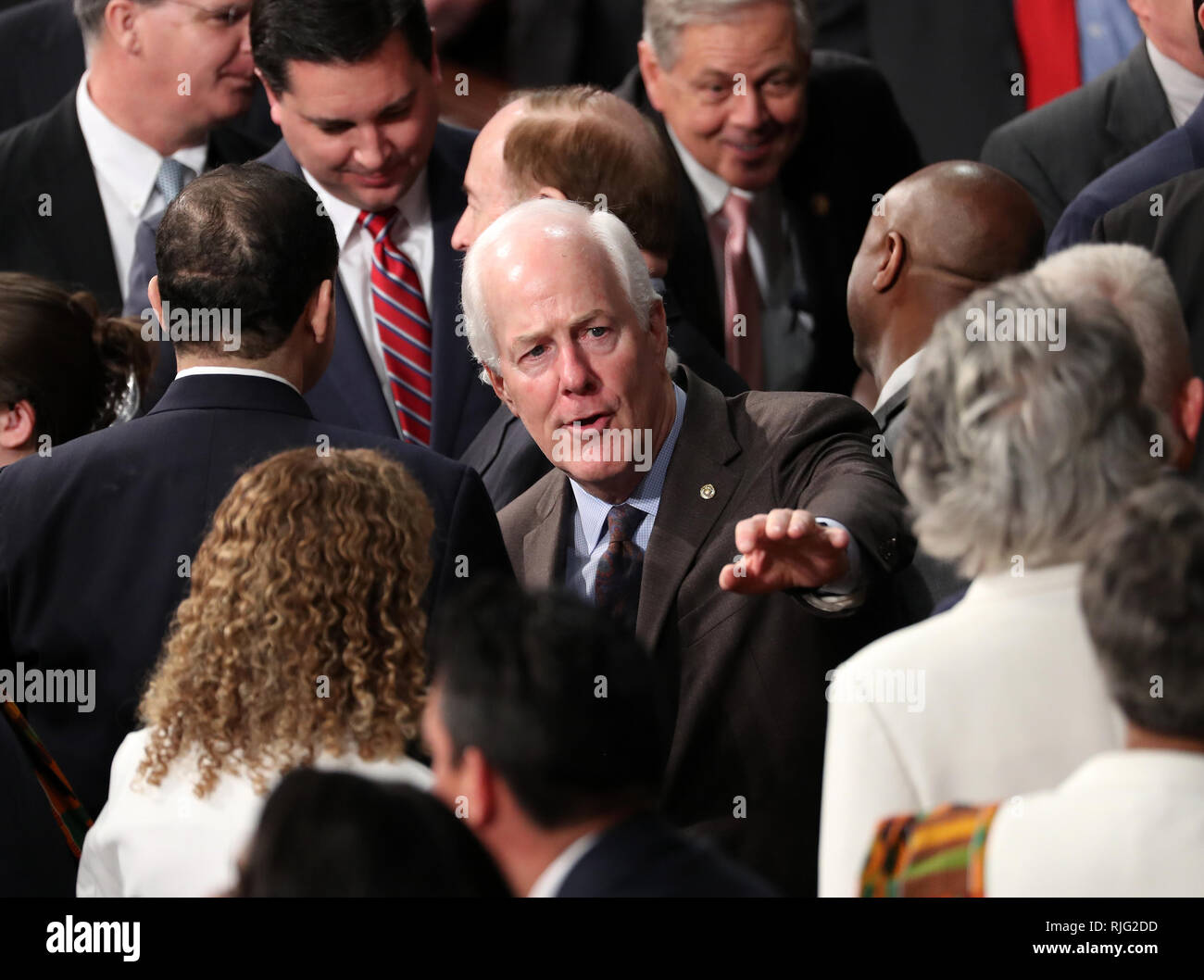 Us-Senator (Republikaner John Cornyn aus Texas) Wellen zu einem ...
