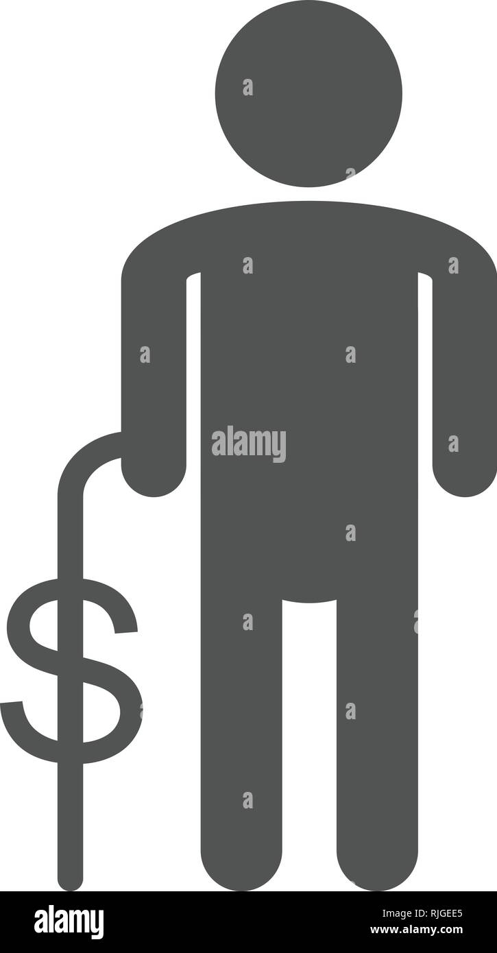 Pension Vektor Icon Zeichen Symbol Vektor Illustration für den privaten ...