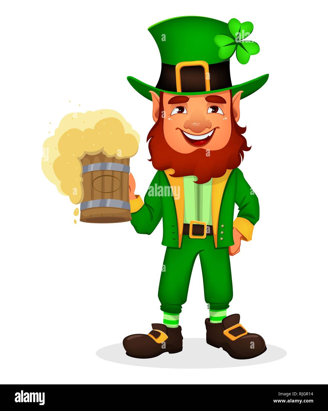 Irish Leprechaun Cartoon Stockfotos und -bilder Kaufen - Alamy