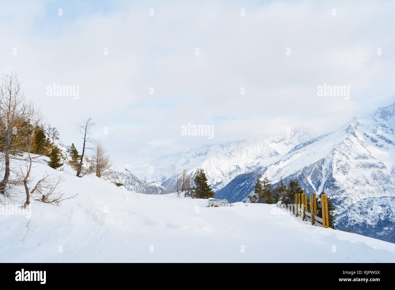 Chamonix Mont Blanc Village Stockfotos und -bilder Kaufen - Alamy