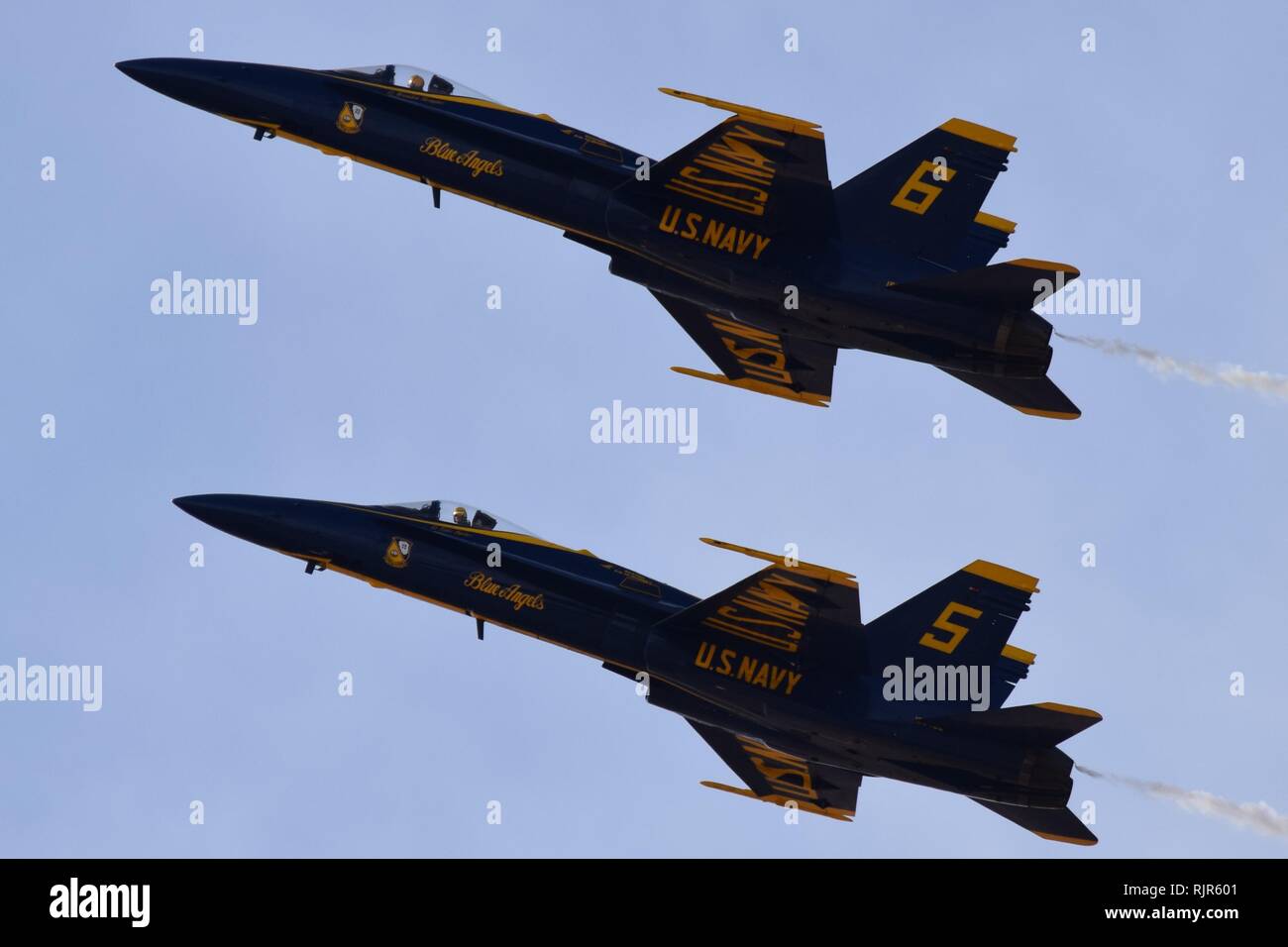 Die US-Marine Demonstration team Blue Angels fliegen die F/A-18 ...