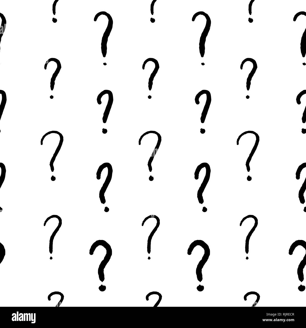 Fragezeichen - Hand schriftliche Tinte Stil einfach Doodle vector ...