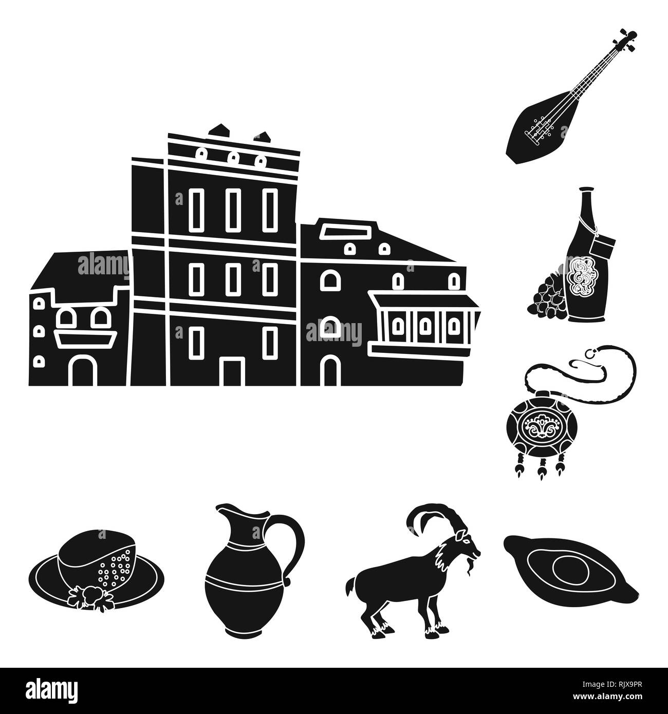 Vector Illustration von Erbe und Originalität Symbol. Sammlung von Erbe ...