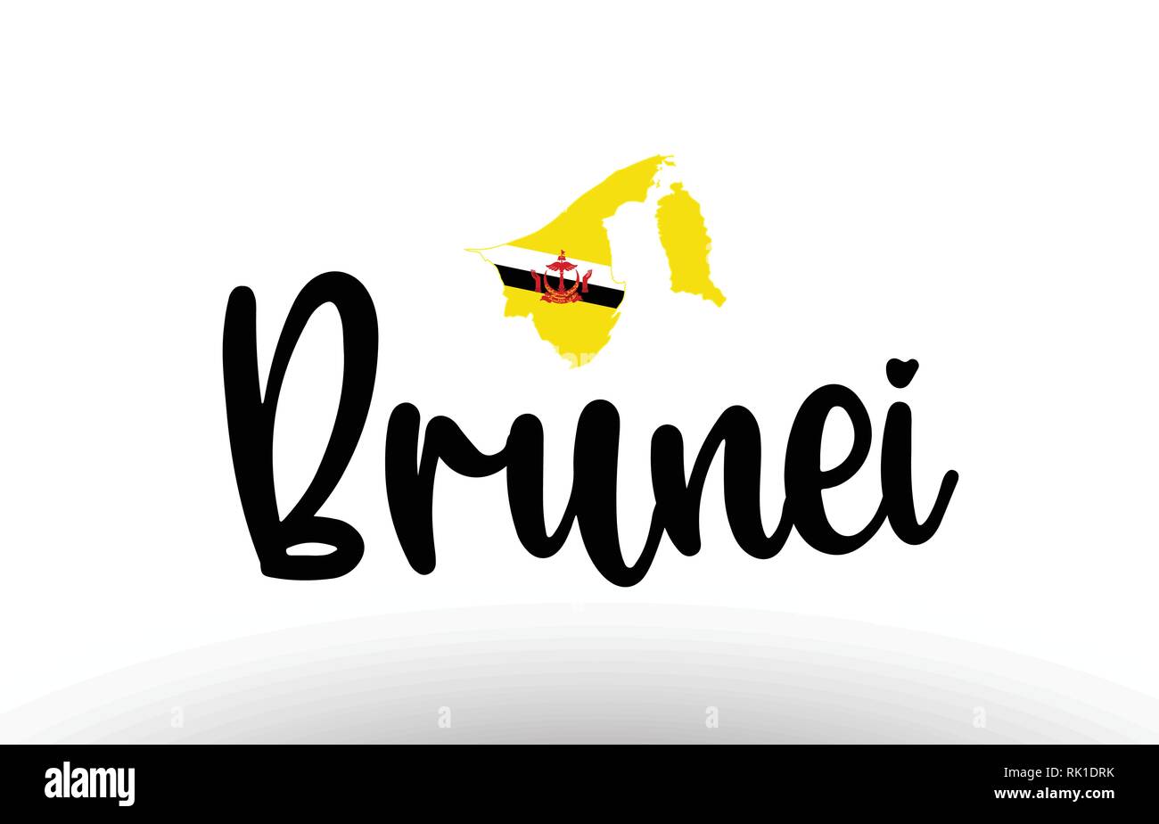Brunei karte flagge Stock-Vektorgrafiken kaufen - Alamy