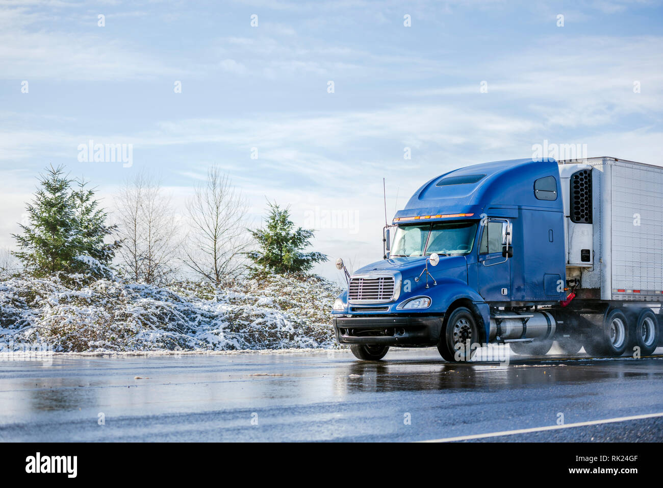 Big Rig pro Long Haul blue Semi Truck Traktor Transport von ...