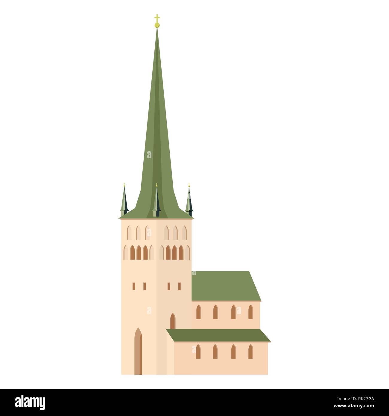 Kirche Symbol. Vector Illustration für Religion Architektur Design ...