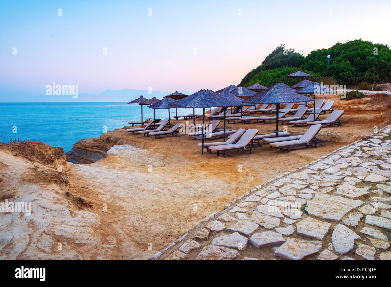 Berühmten Canal d'Amour Strand mit schönen felsigen Küste in ...