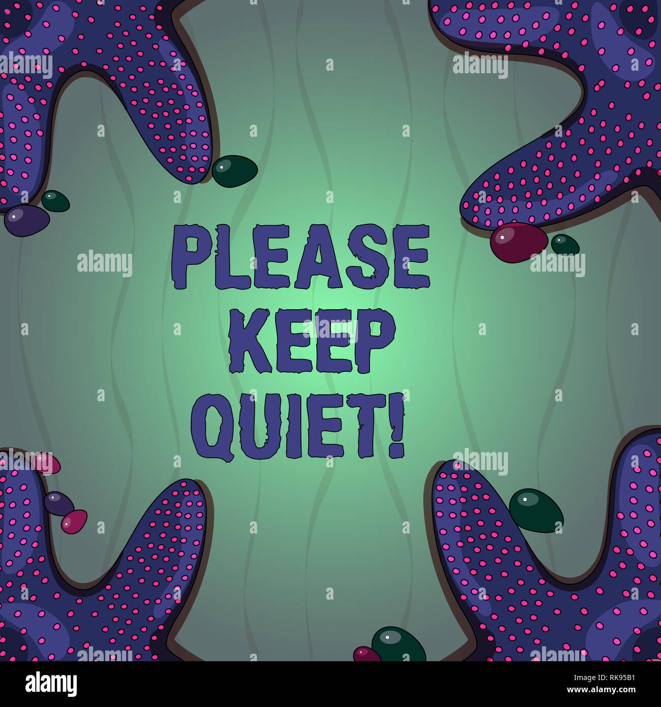 Konzeptionelle Hand schreiben, bitte ruhig halten. Business Foto Text ...