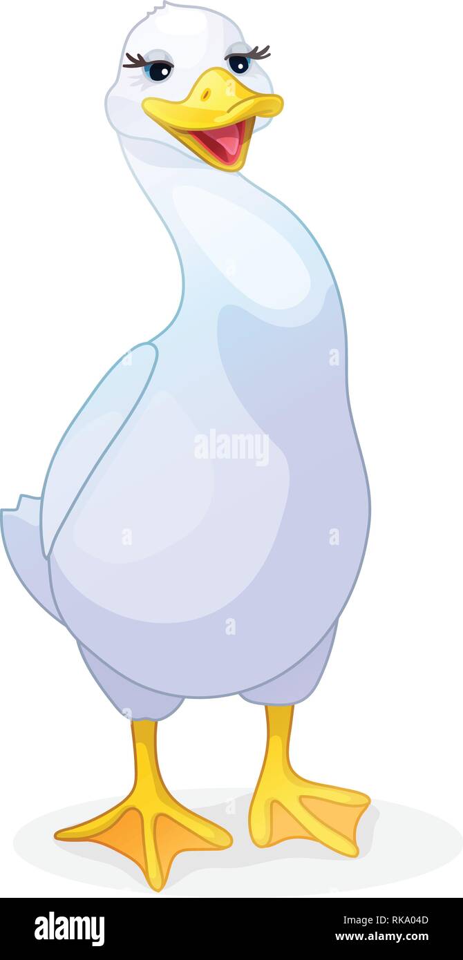 Vektor cartoon Animal clipart: Ente Stock-Vektorgrafik - Alamy