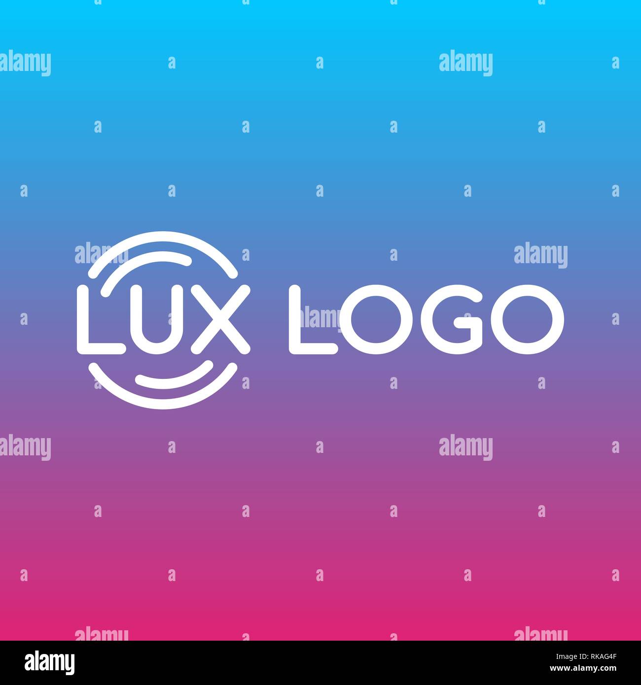 Lux technologie logo Stock-Vektorgrafiken kaufen - Alamy