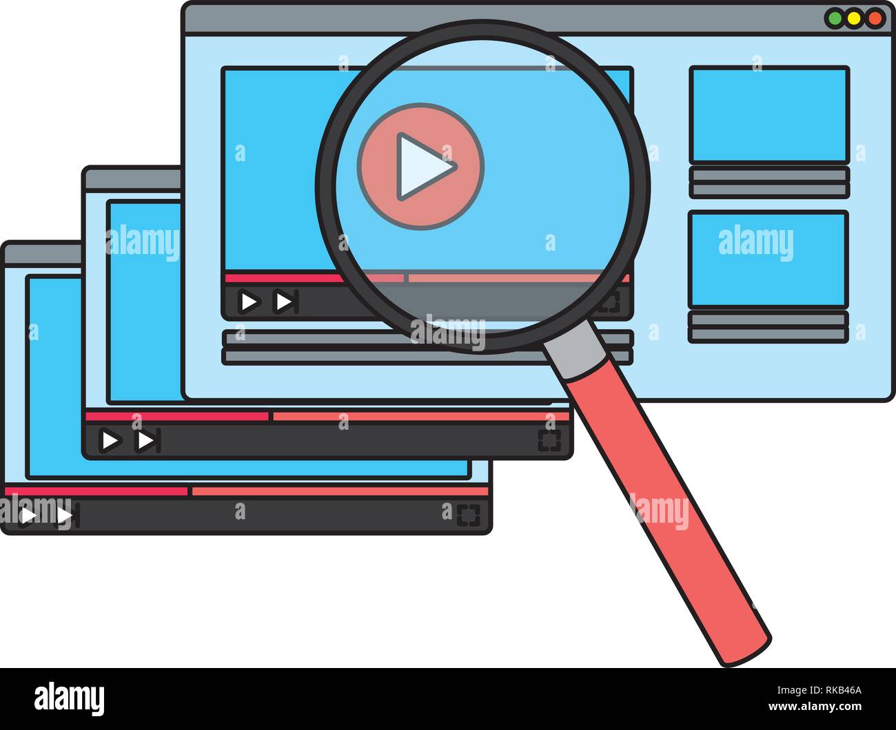 Technik gerät Computer Windows cartoon Vector Illustration graphic ...