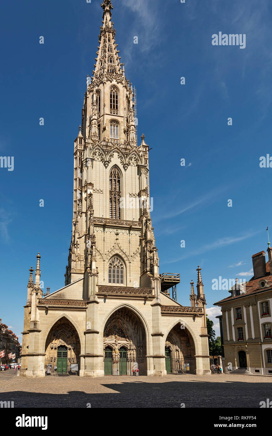 Das Berner Münster, Kathedrale von Bern, Schweiz Stockfotografie - Alamy