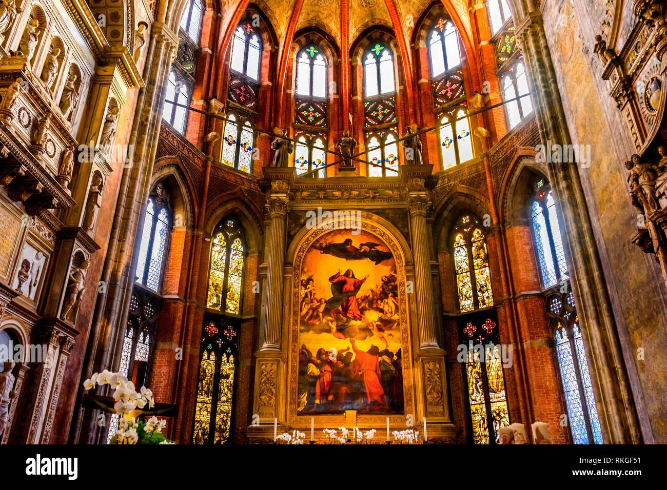 Tizian Annahme Jungfrau Maria Aufstieg in den Himmel malen de Santa Maria Gloriosa dei Frari ...
