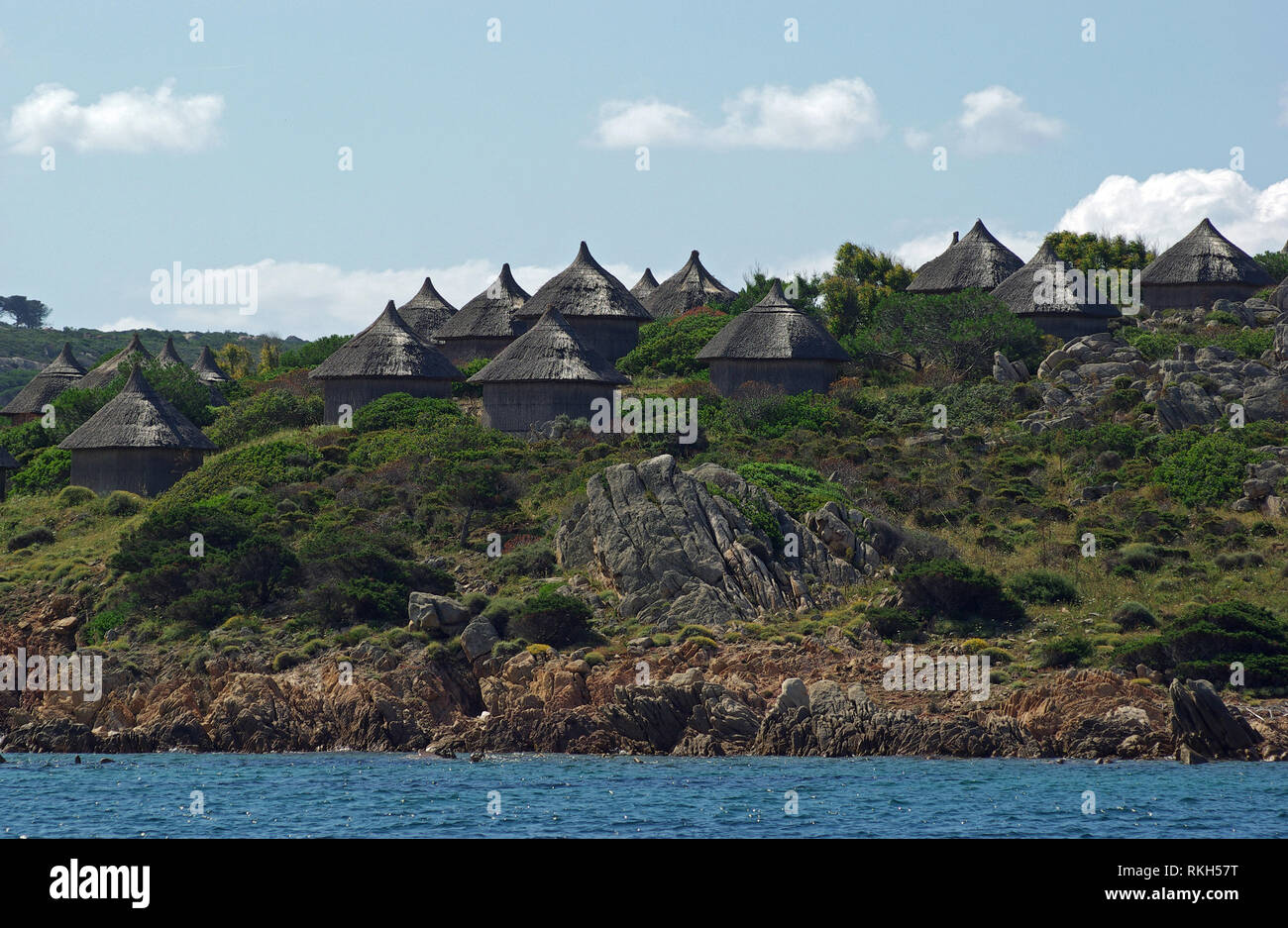 Archipel La Maddalena, Sardinien. Insel Caprera. Die Club Med Village ...