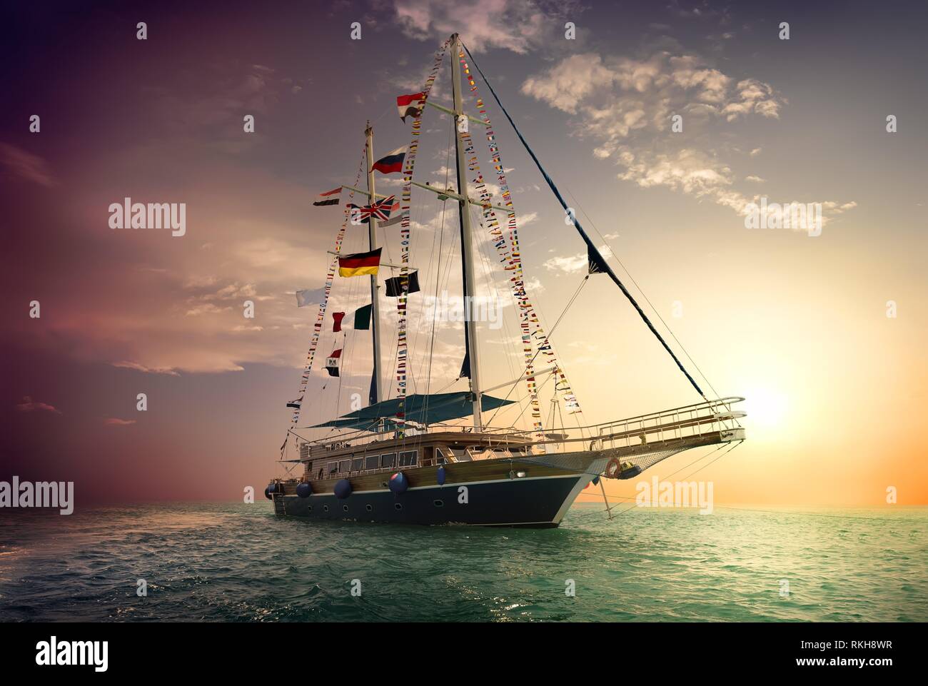 Segelboot im sturm Stockfotos und -bilder Kaufen - Alamy