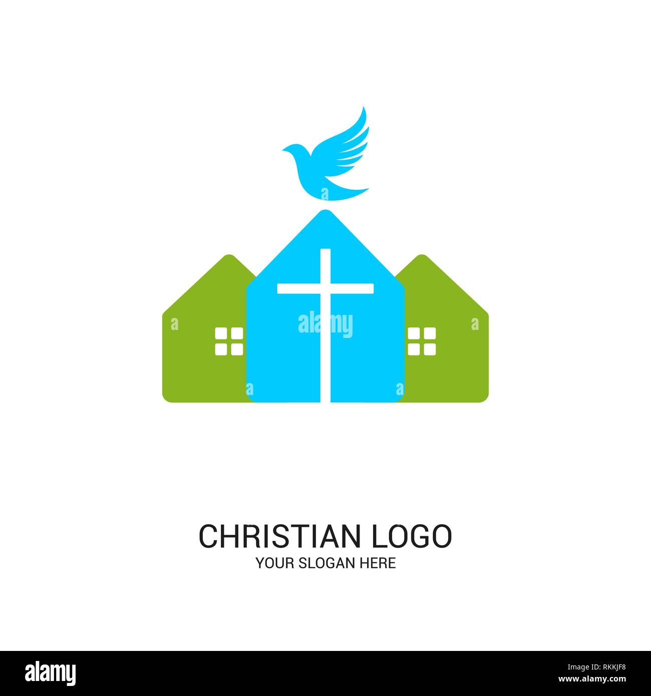 Christliche Kirche Logo. Bibel Symbole. Die Kirche des Herrn und ...