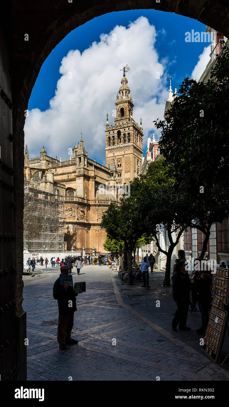 Sevilla, Spanien - 15. Juli 2017: Sevilla ist die Hauptstadt der ...