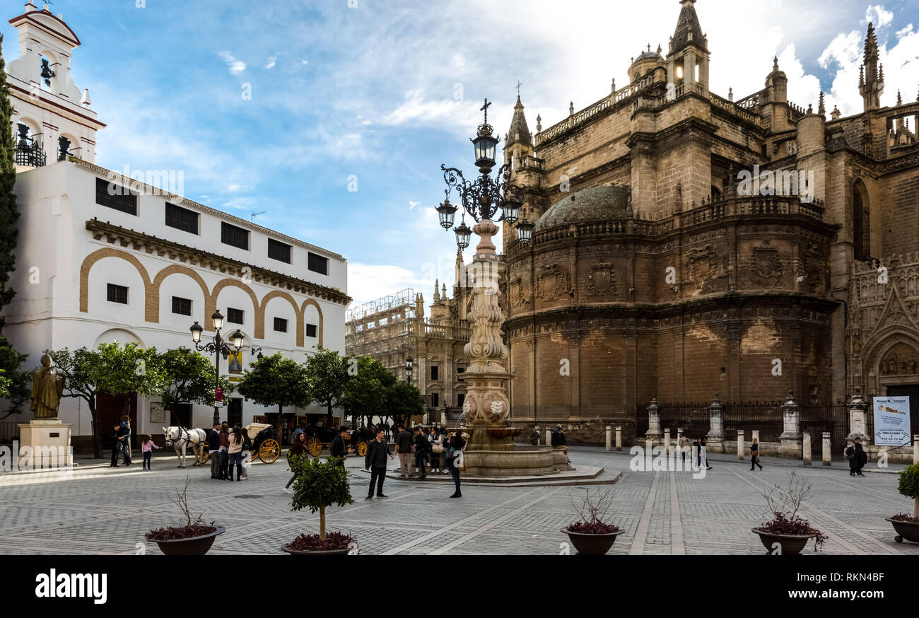 Sevilla, Spanien - 15. Juli 2017: Sevilla ist die Hauptstadt der ...