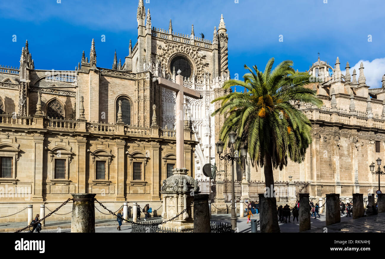 Sevilla, Spanien - 15. Juli 2017: Sevilla ist die Hauptstadt der ...