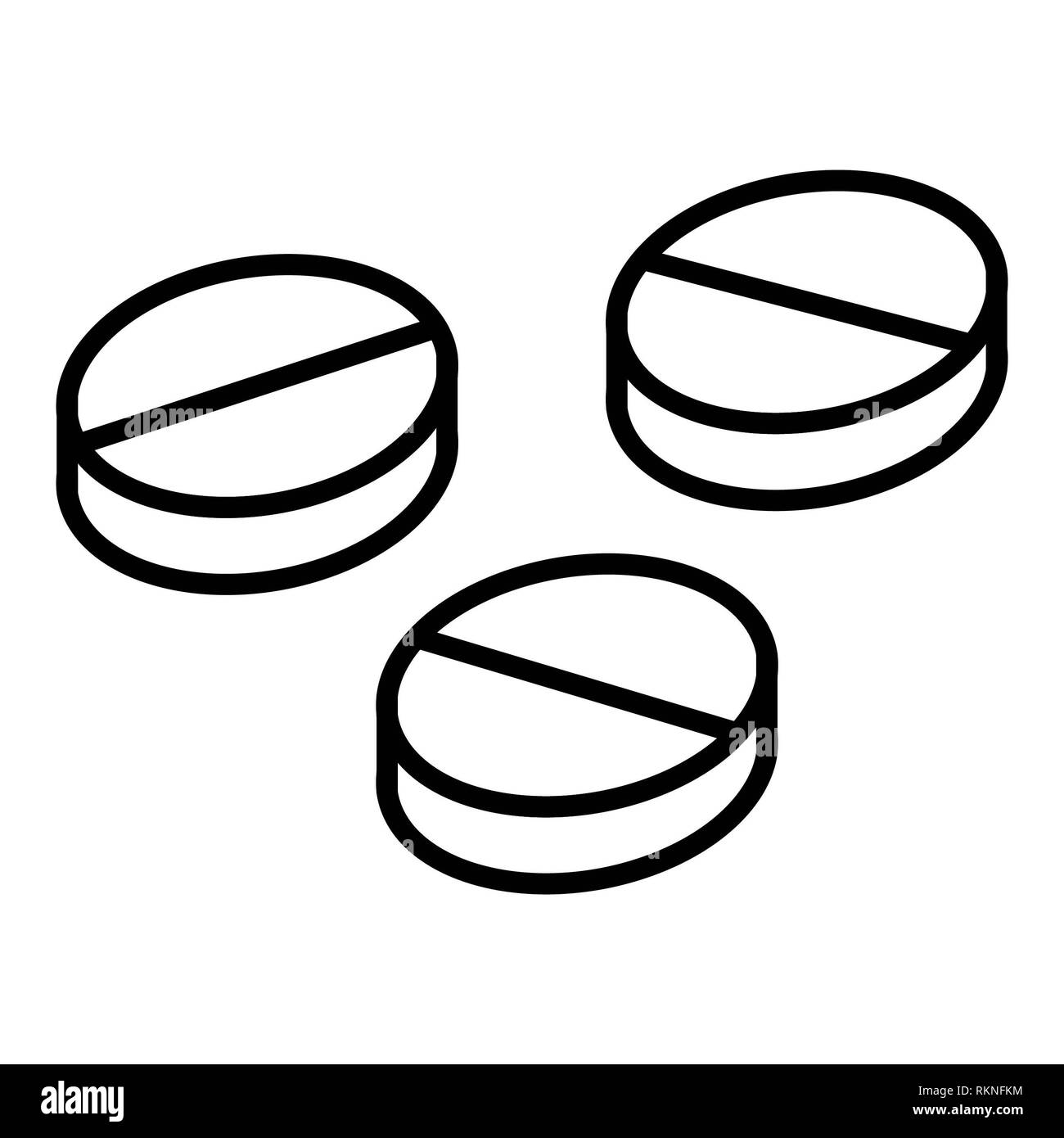 Tabletten Symbol, Vector Illustration, Gesundheitswesen Übersicht ...